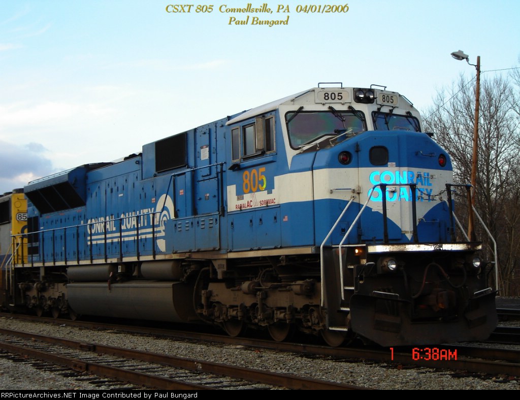 CSX 805 SD80MAC 04/01/2006